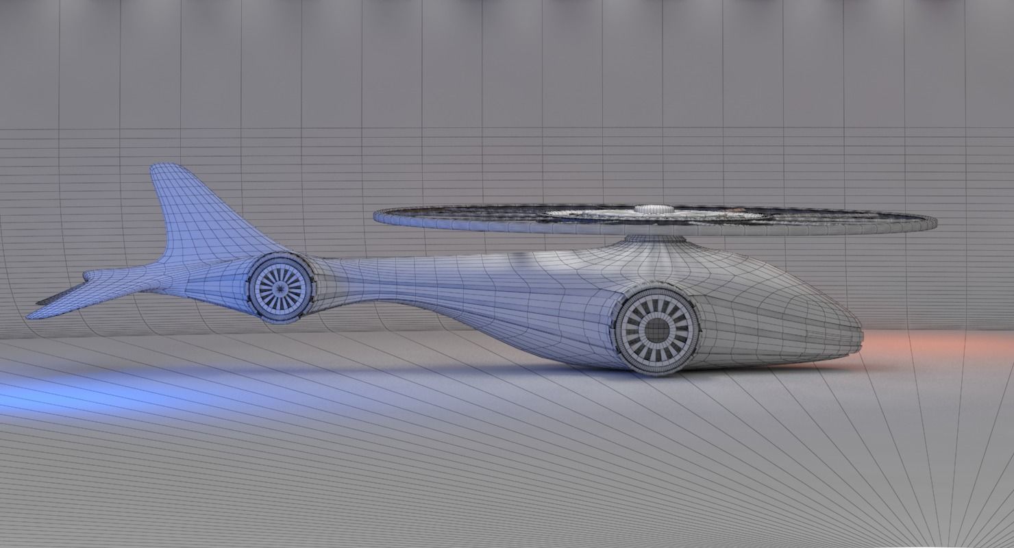 Futuristic Drone A 1 3D model | CGTrader