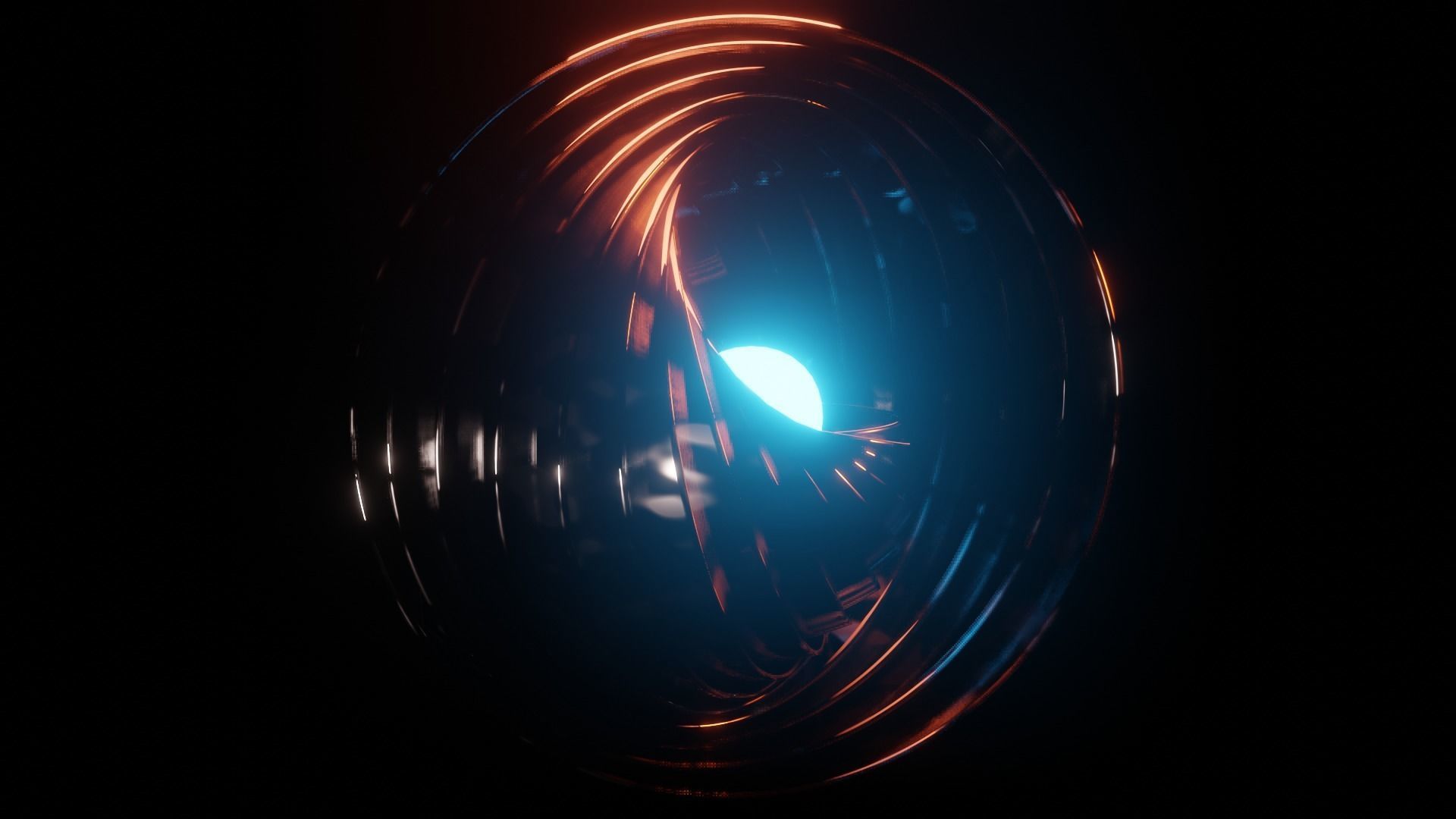 Abstract Futuristic Sci-Fi Sphere 3D model | CGTrader
