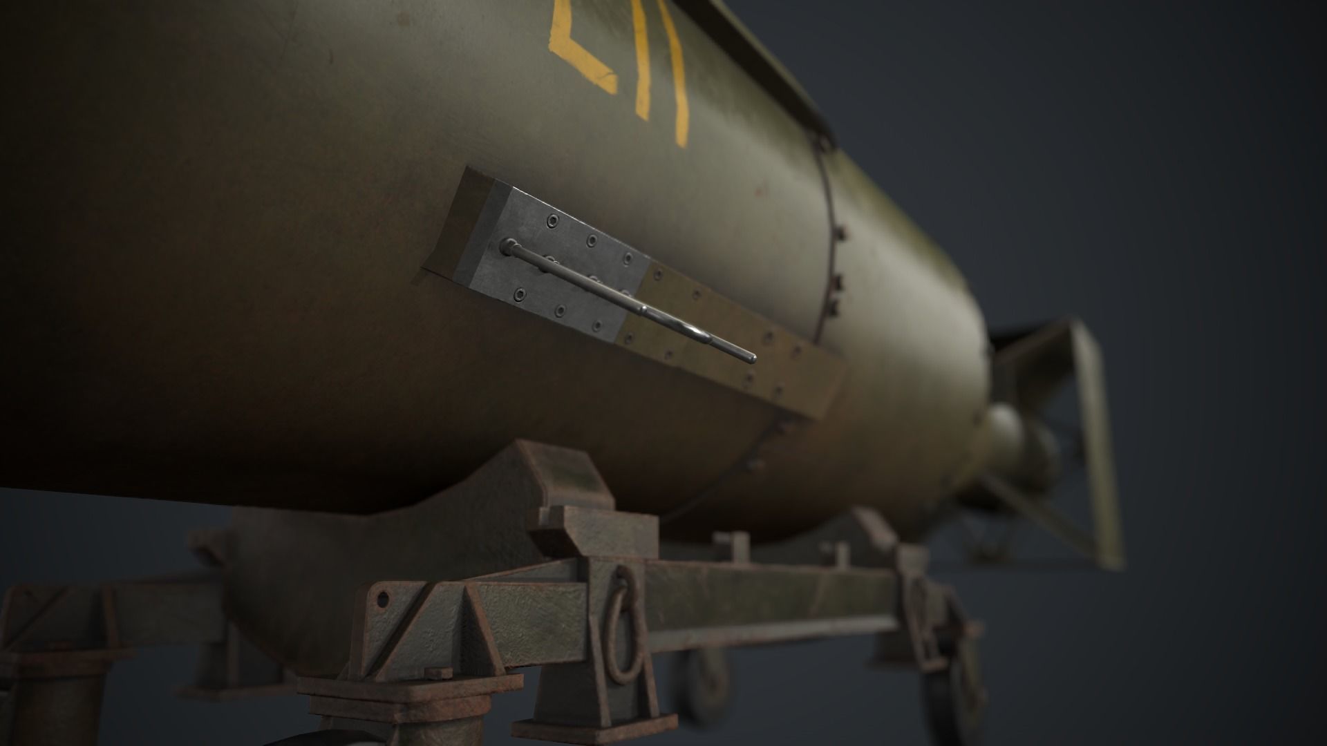 3D model Little Boy atomic bomb PBR Game Ready VR / AR / low-poly ...