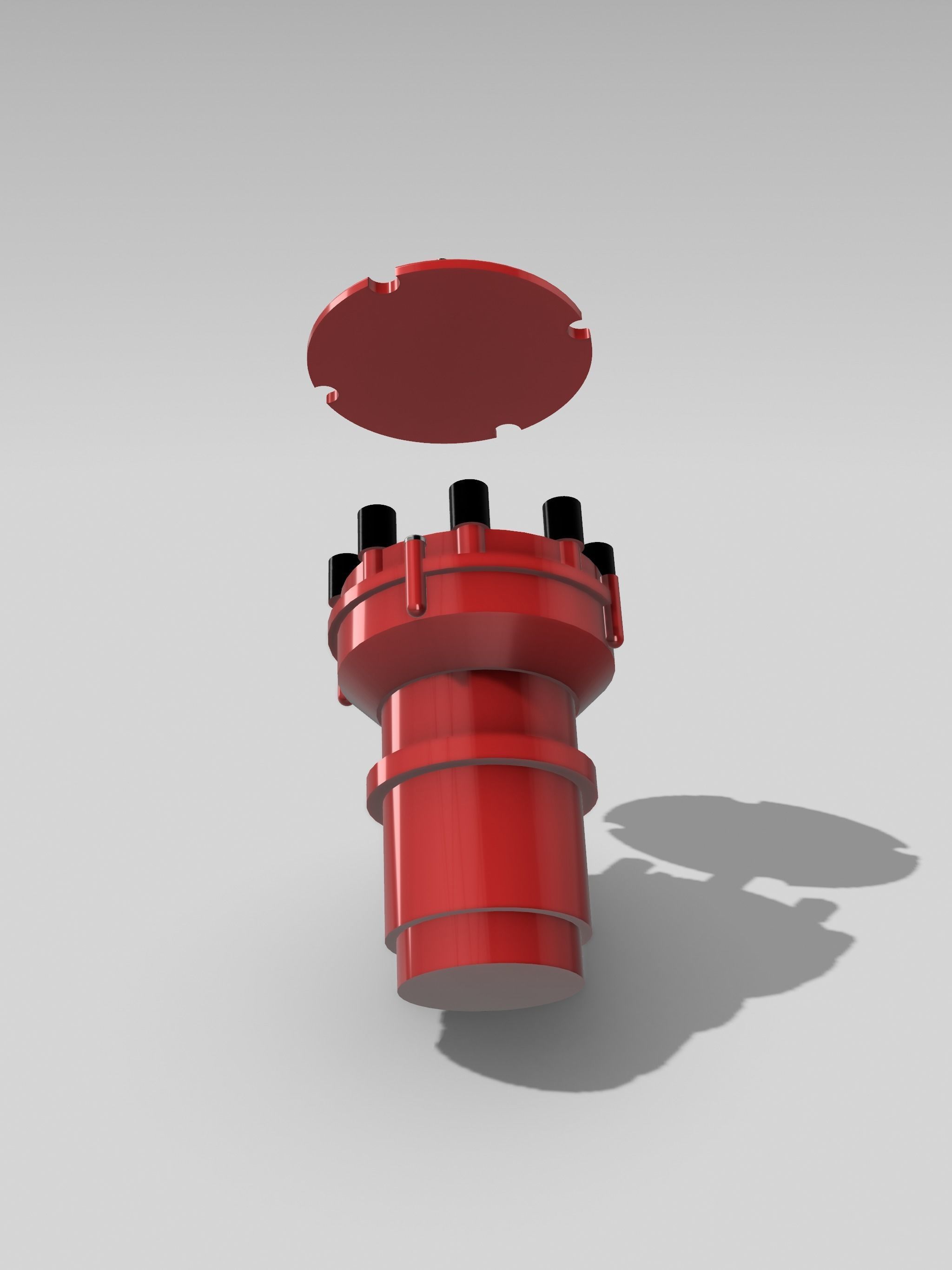 MSD ProMag Magneto Distributor Easy Wiring for scale model 3D model 3D ...
