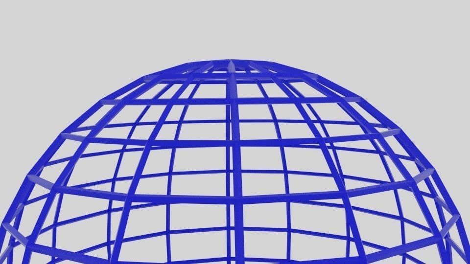 3D model Wireframe Sphere VR / AR / low-poly | CGTrader