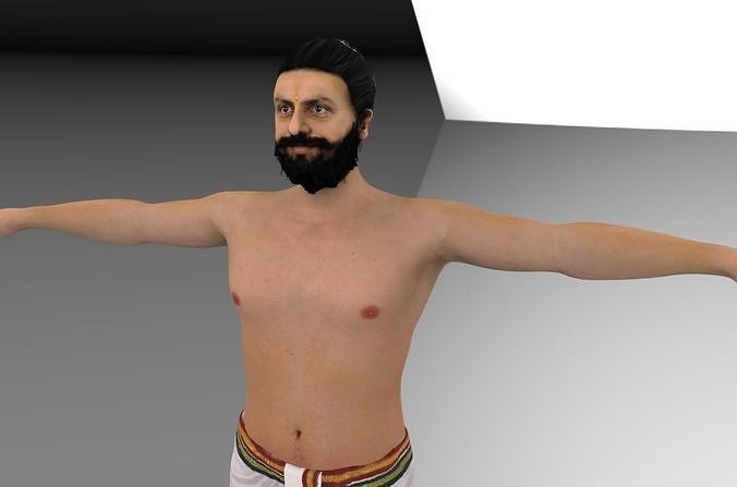 3D model indian pandith VR / AR / low-poly | CGTrader