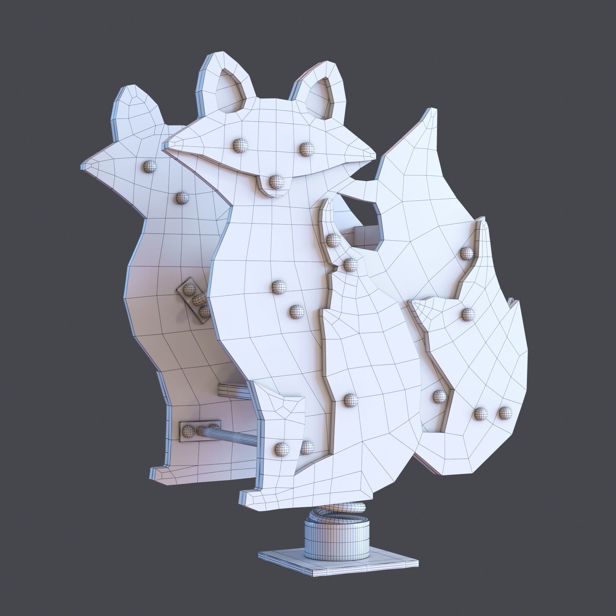 Playground Spring Fox 3D model | CGTrader