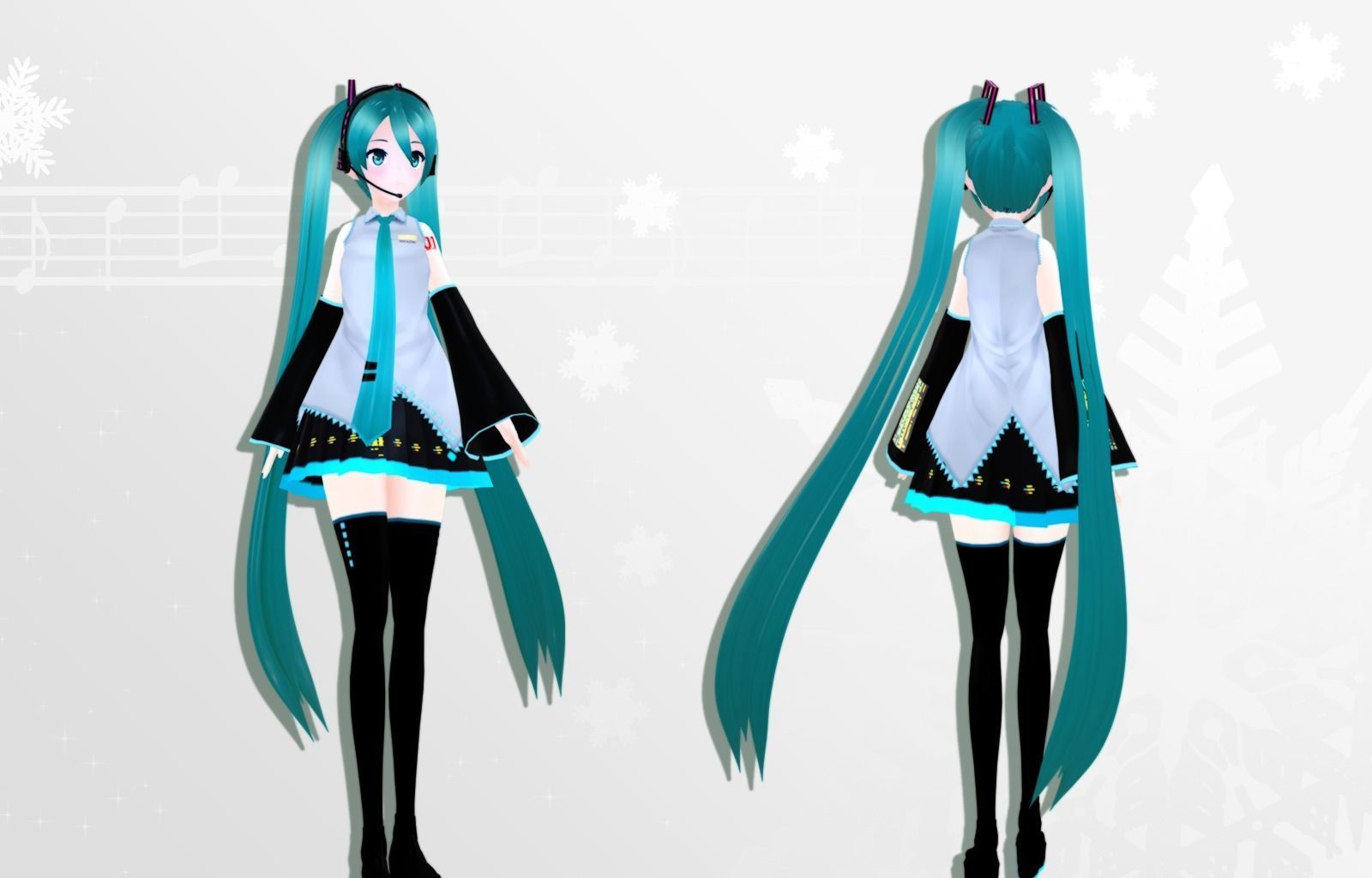 3D model Hatsune Miku 3d model VR / AR / low-poly | CGTrader