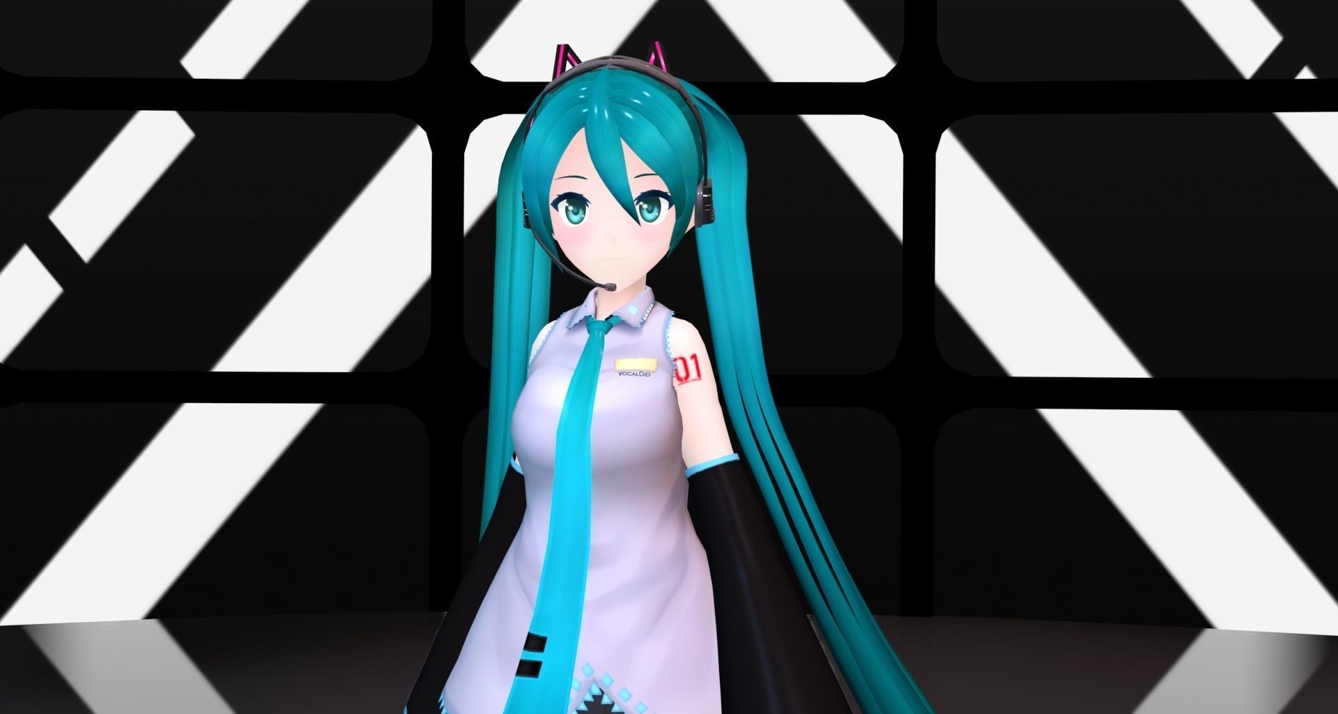 3D model Hatsune Miku 3d model VR / AR / low-poly | CGTrader