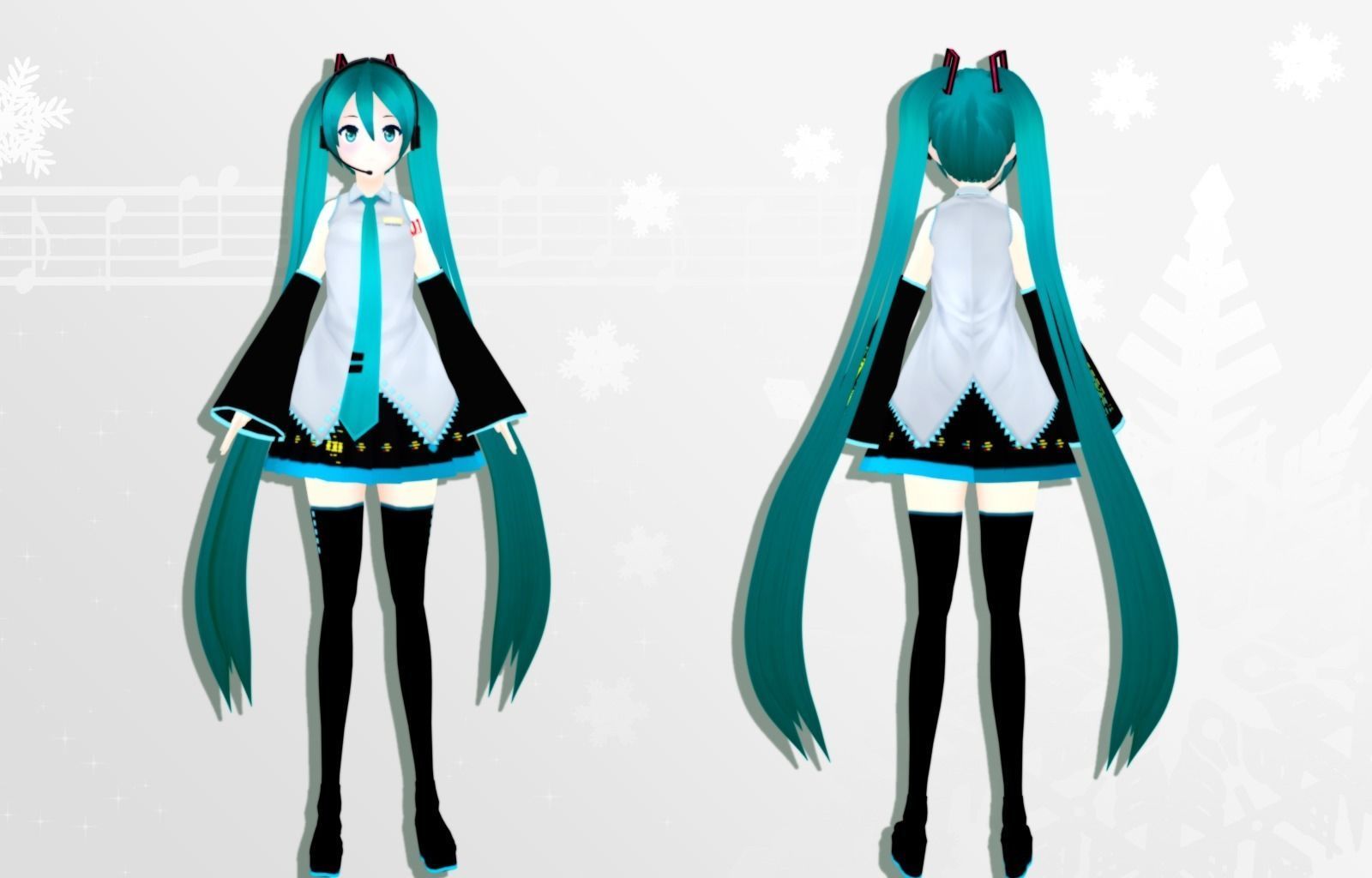 3D model Hatsune Miku 3d model VR / AR / low-poly | CGTrader