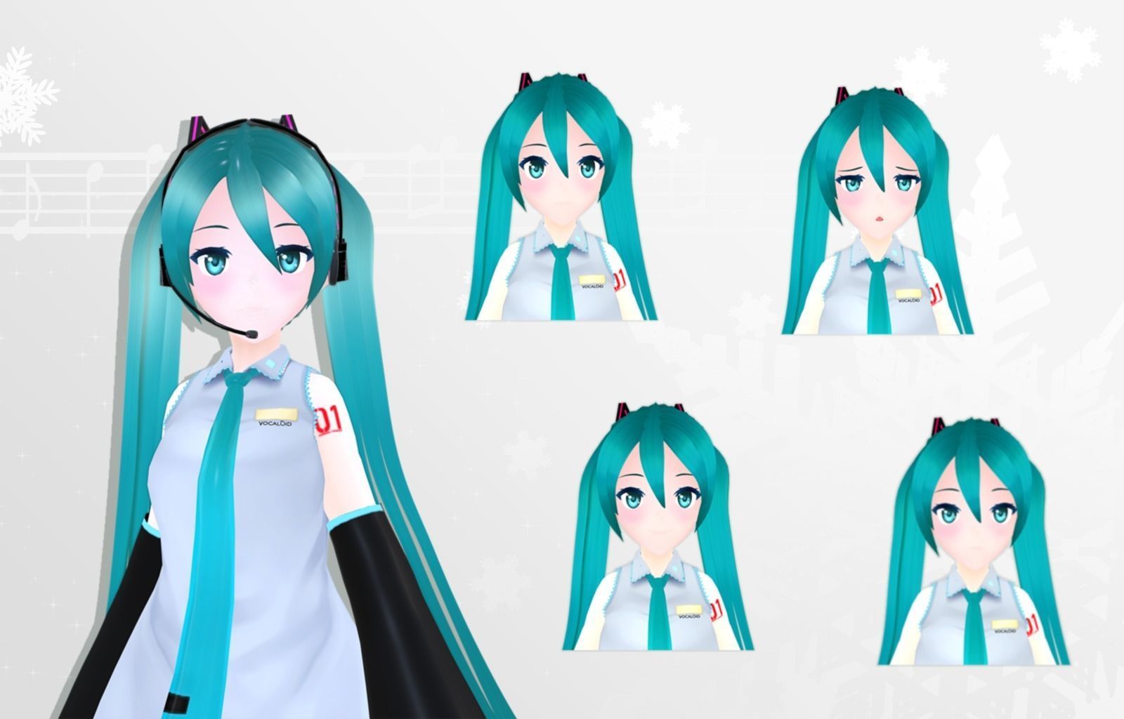 3D model Hatsune Miku 3d model VR / AR / low-poly | CGTrader