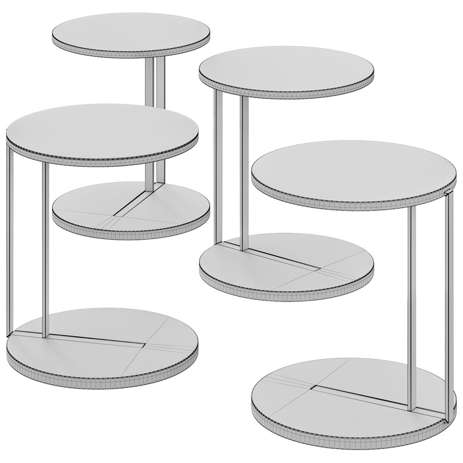Meridiani Ralf Coffee-Side Table 3D model | CGTrader