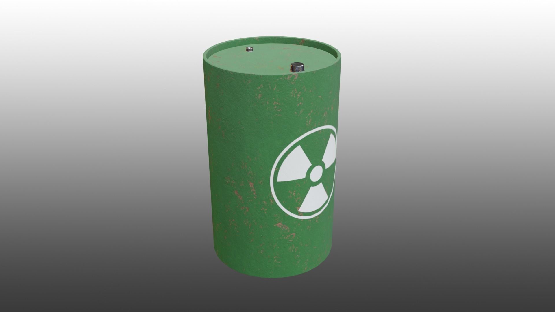 3D model Rusty Radiation Waste Barrel VR / AR / low-poly | CGTrader