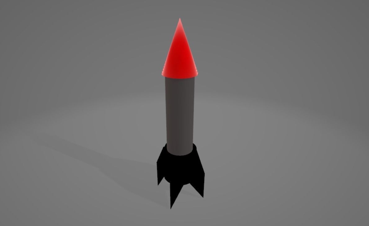 Simple 3d Rocket Model free 3D model | CGTrader