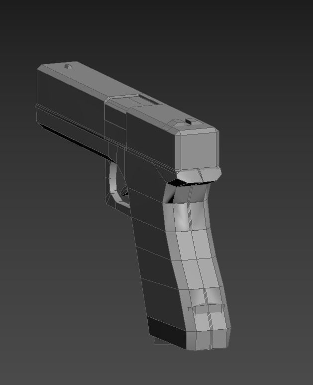 3D model Improved 3D Model of pistol VR / AR / low-poly | CGTrader