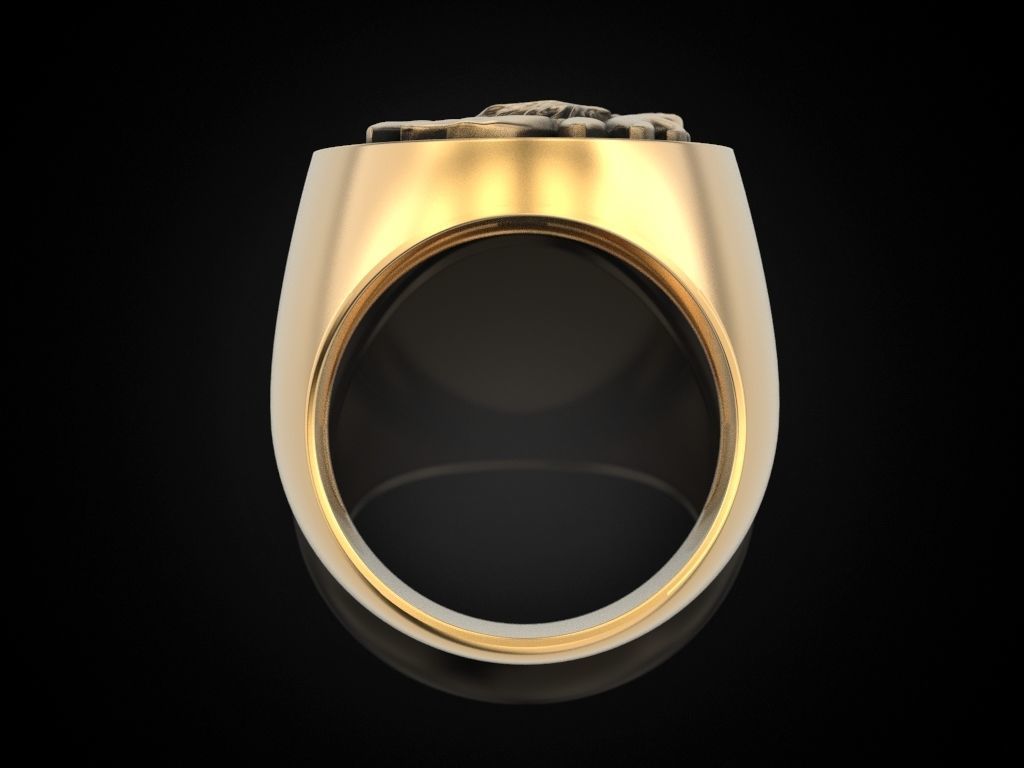 Rooster Ring 3D model 3D printable | CGTrader