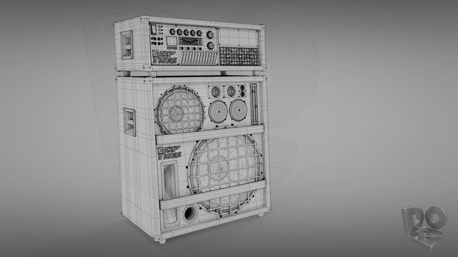 Bass-Guitar Amplifier 3D model | CGTrader
