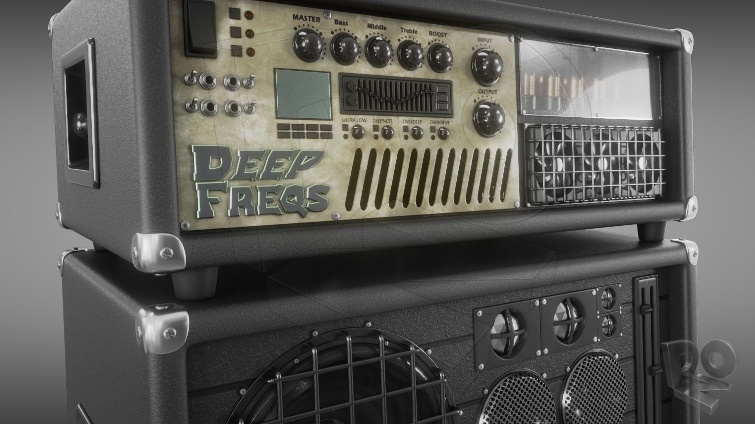 Bass-Guitar Amplifier 3D model | CGTrader