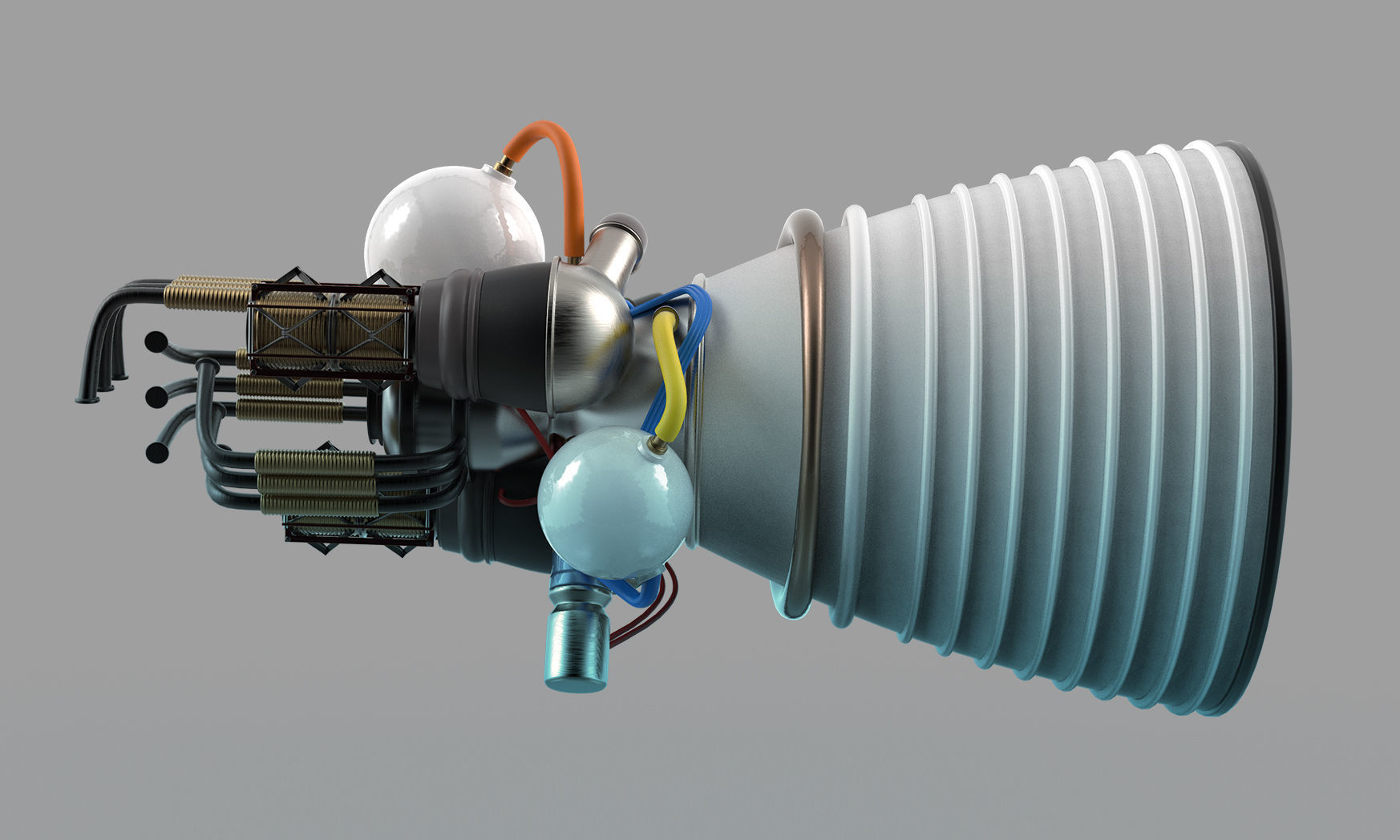 Rocket Engine 3D model | CGTrader