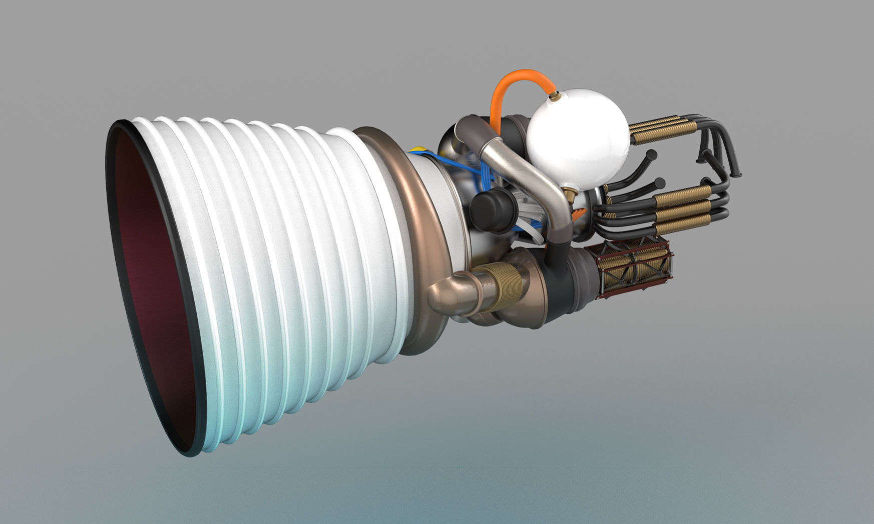 Rocket Engine 3D model | CGTrader