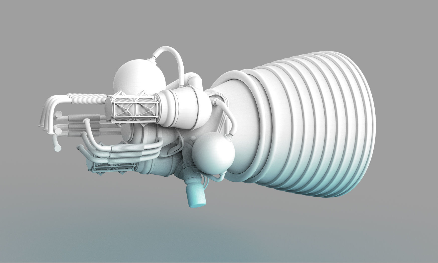 Rocket Engine 3D model | CGTrader