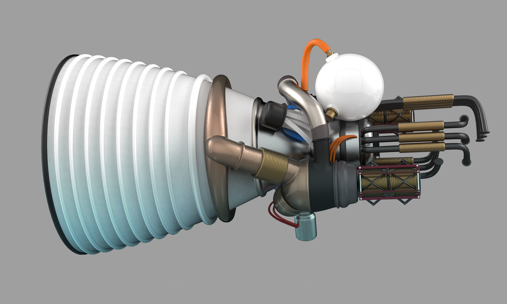 Rocket Engine 3D model | CGTrader