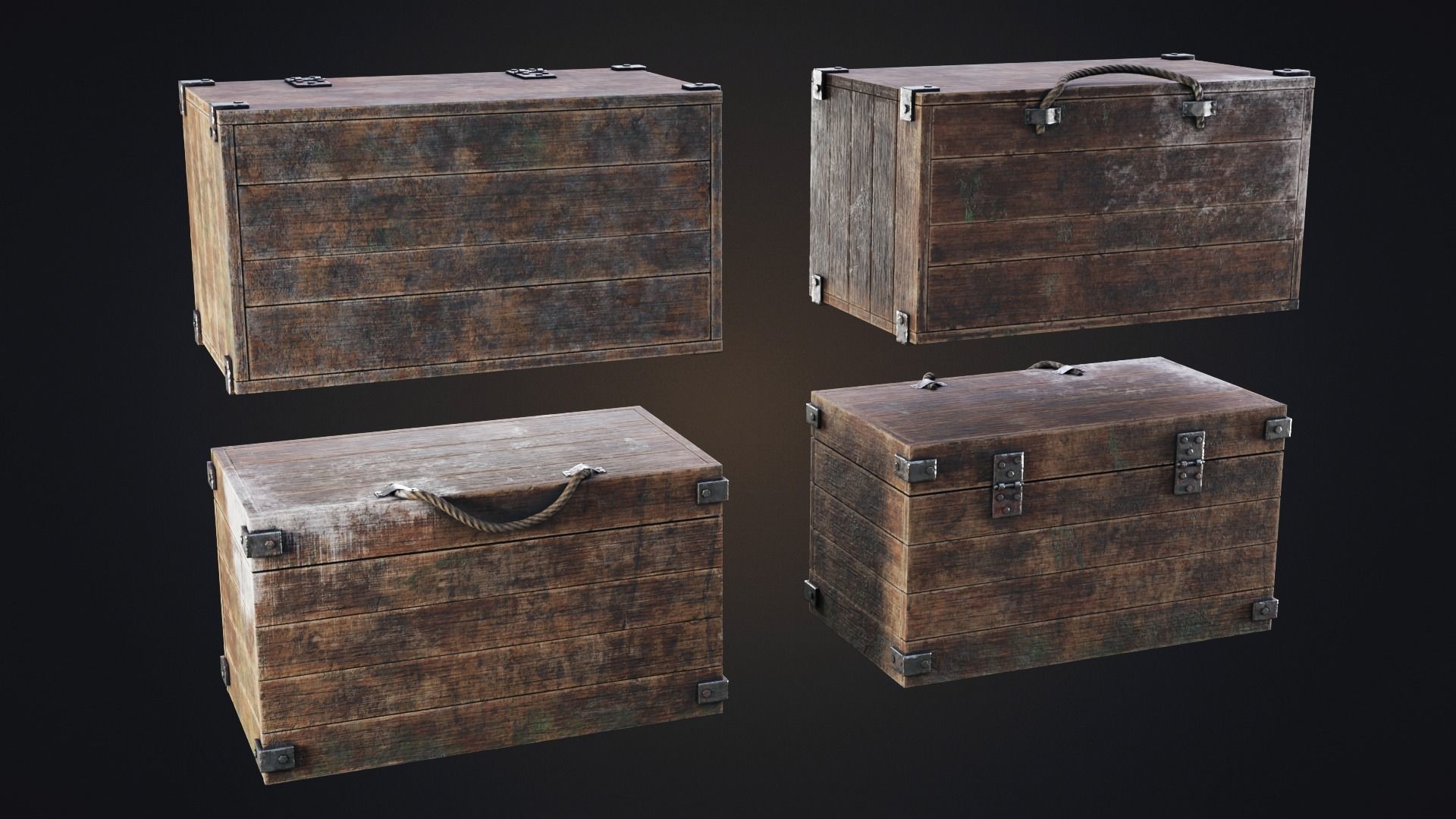 3D model Wooden Loot Box VR / AR / low-poly | CGTrader
