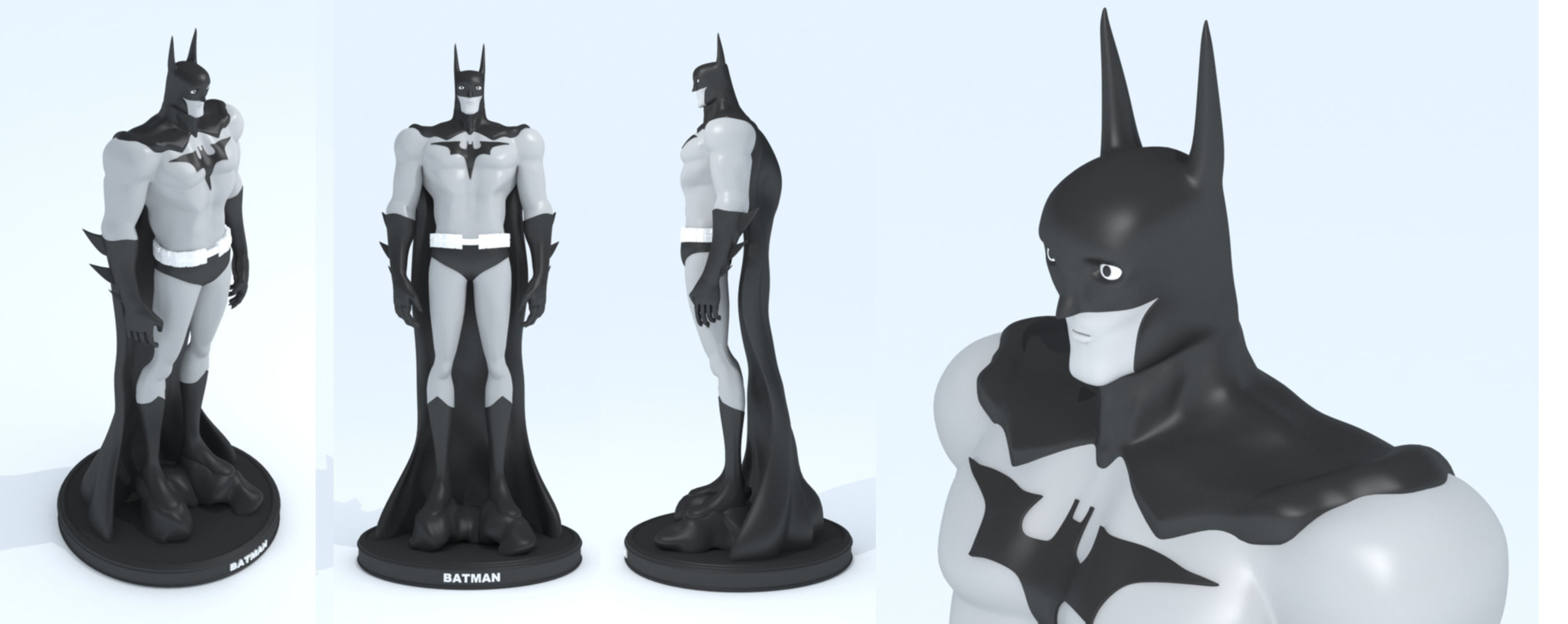 Batman Super Hero 3D model 3D printable | CGTrader