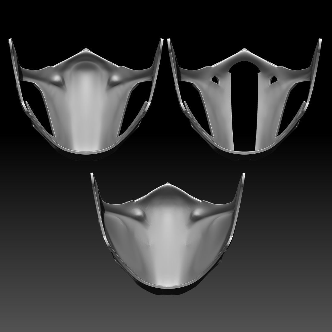 Skarlet and Jade mask for cosplay Mortal Kombat 11 3in1 MK 3D model 3D ...