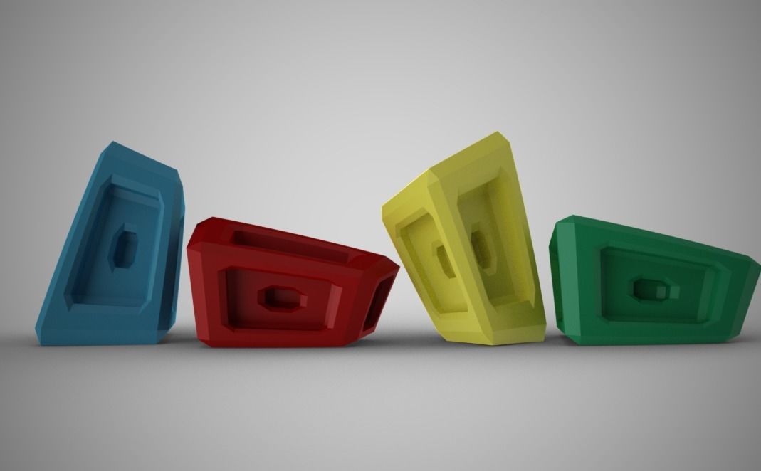 Asymmetrical Ornaments 3D model 3D printable | CGTrader
