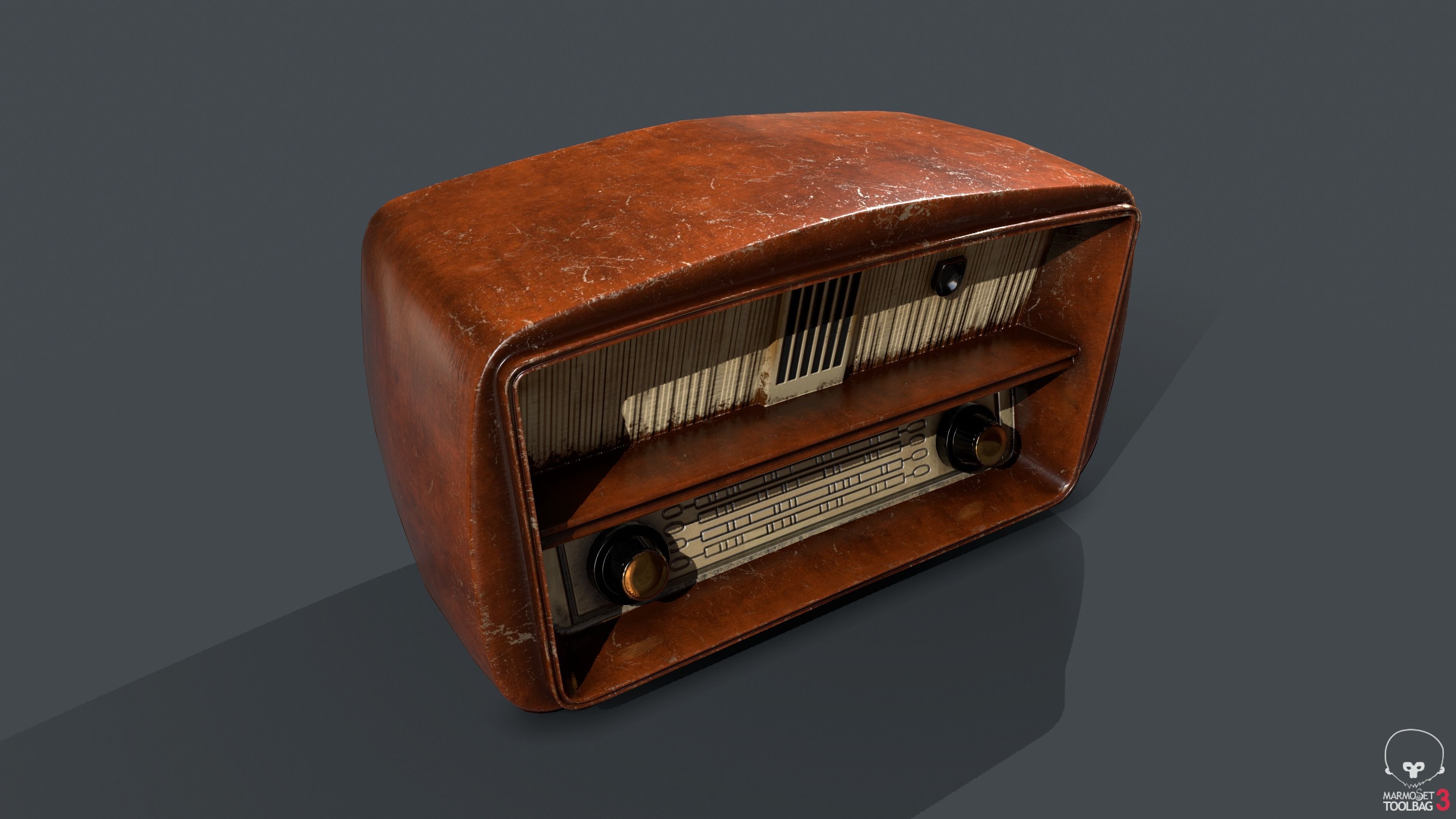 3D model Vintage Radio VR / AR / low-poly | CGTrader