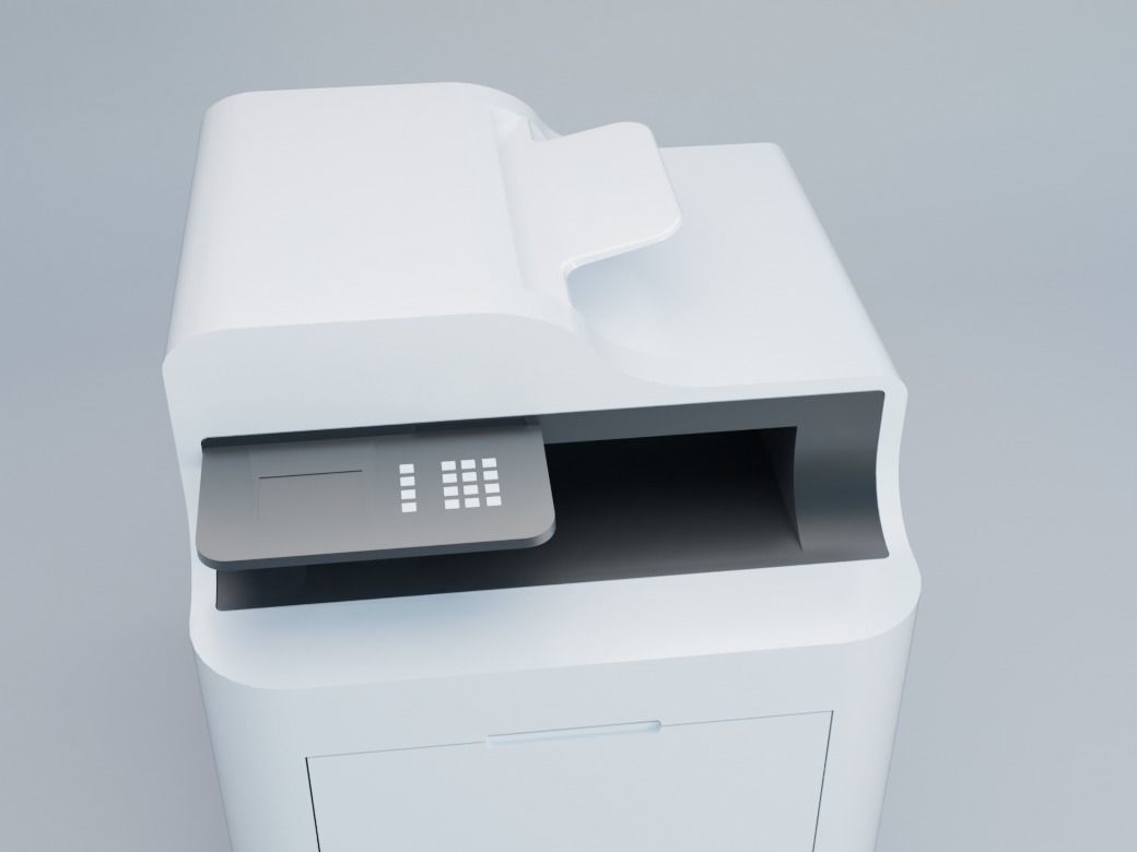 3D model Low poly Xerox Printer VR / AR / low-poly | CGTrader