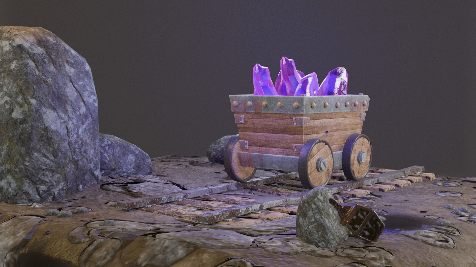 Minecart free VR / AR / low-poly 3D model | CGTrader