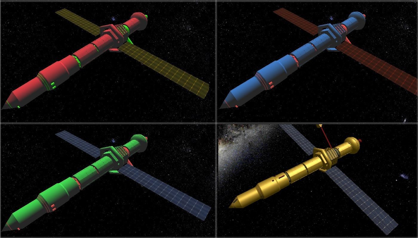 3D model Satellite LOW POLY VR / AR / low-poly | CGTrader