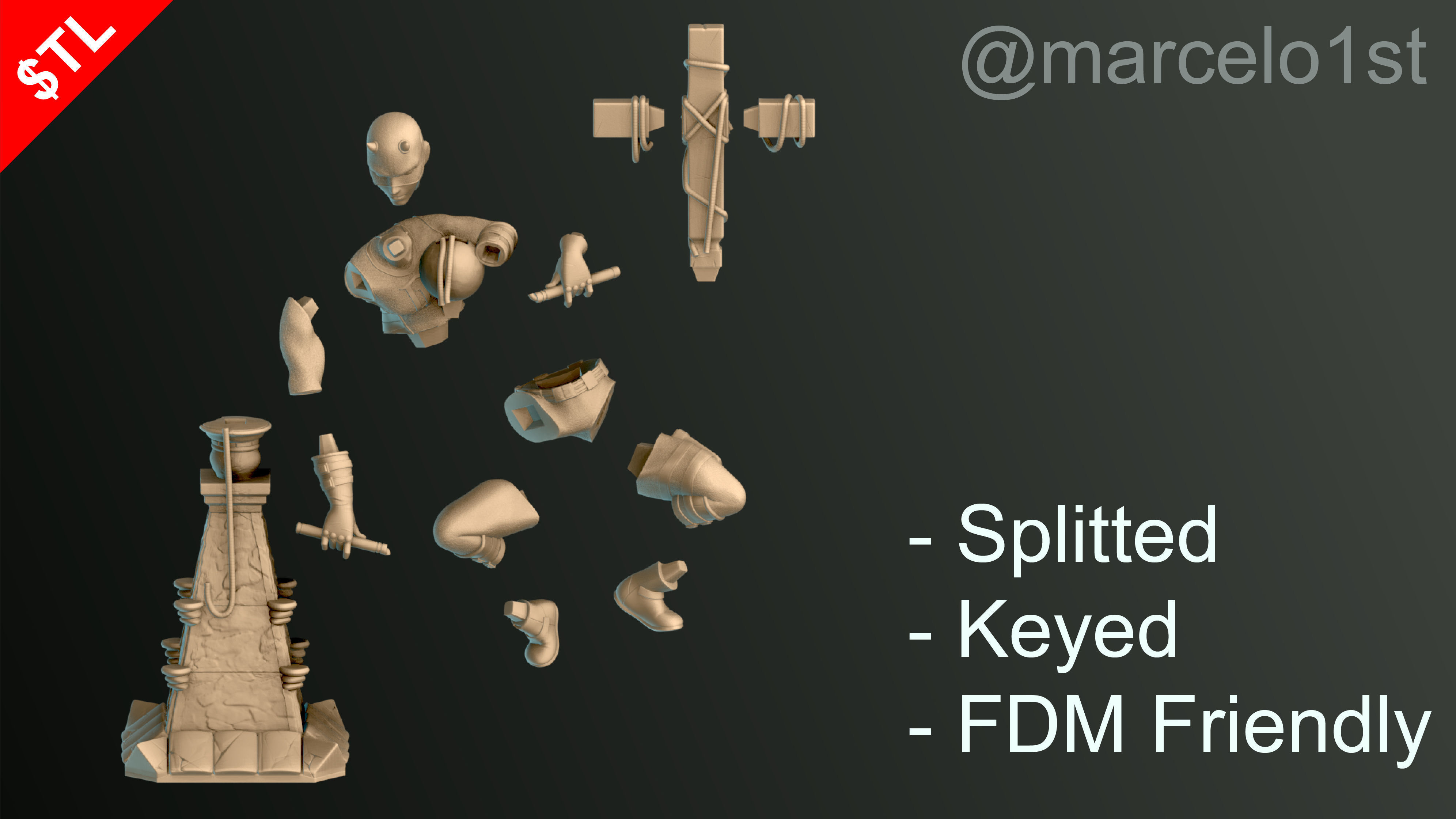 Daredevil - Guardian Devil 3D model 3D printable | CGTrader