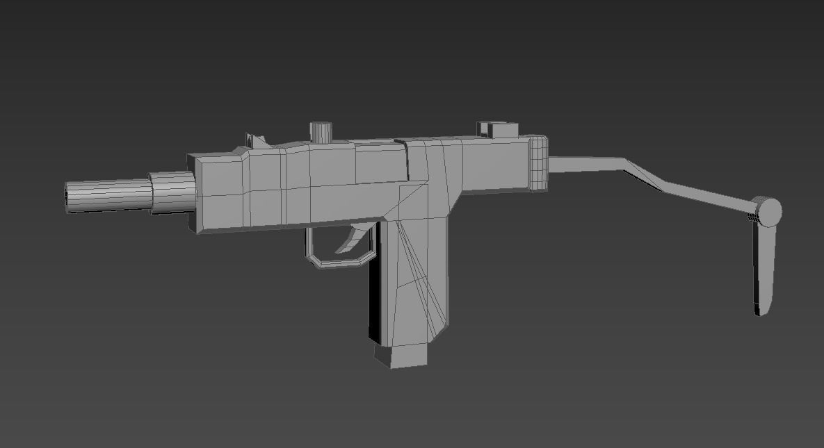 Low Poly 3D Model Of UZI free VR / AR / low-poly 3D model rigged | CGTrader