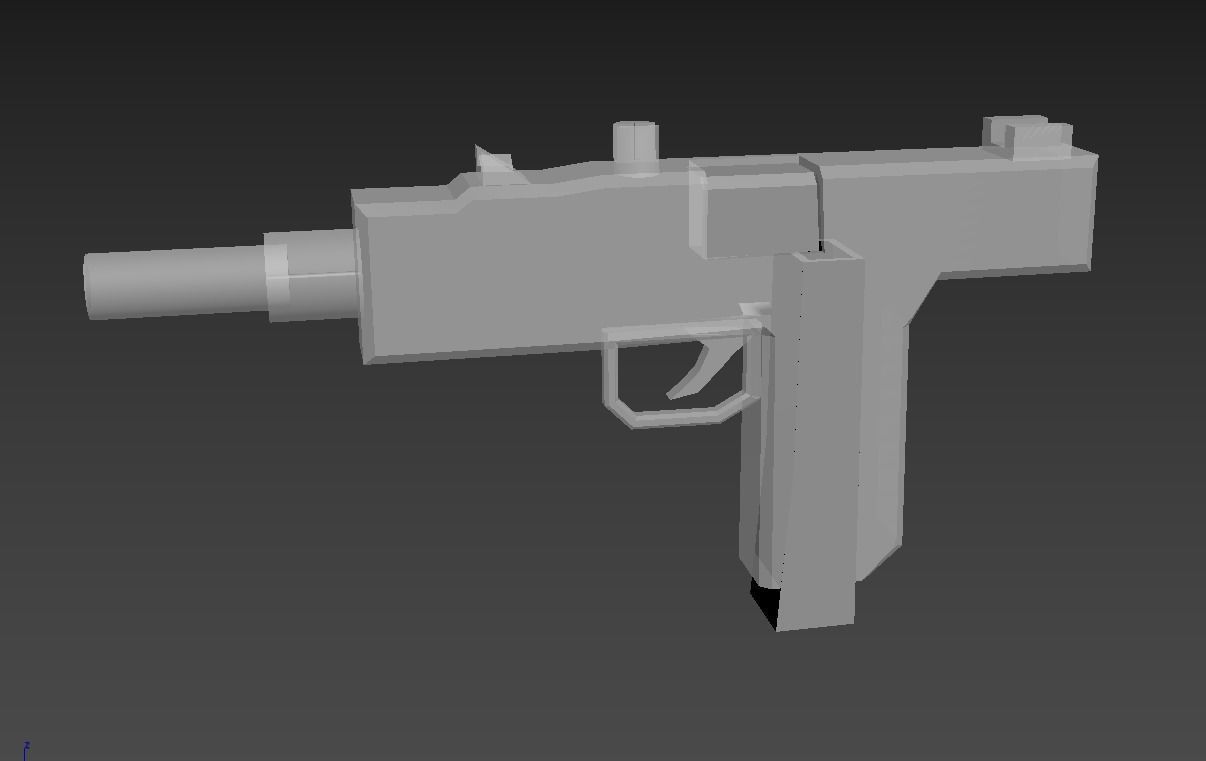 Low Poly 3D Model Of UZI free VR / AR / low-poly 3D model rigged | CGTrader
