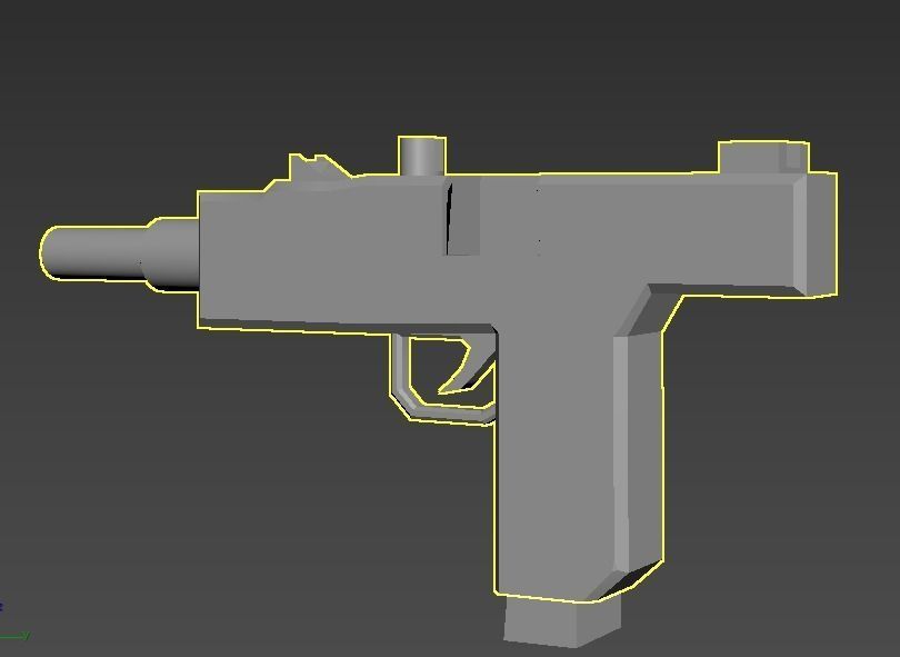Low Poly 3D Model Of UZI free VR / AR / low-poly 3D model rigged | CGTrader