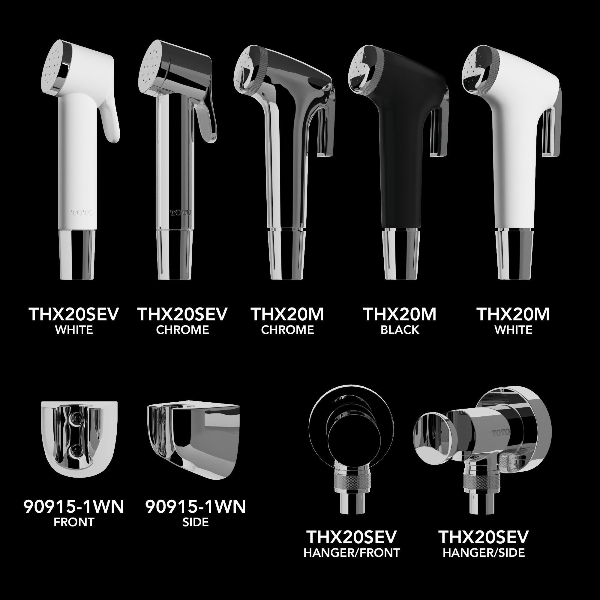 Toto Shower Sprays Collection 3D model | CGTrader