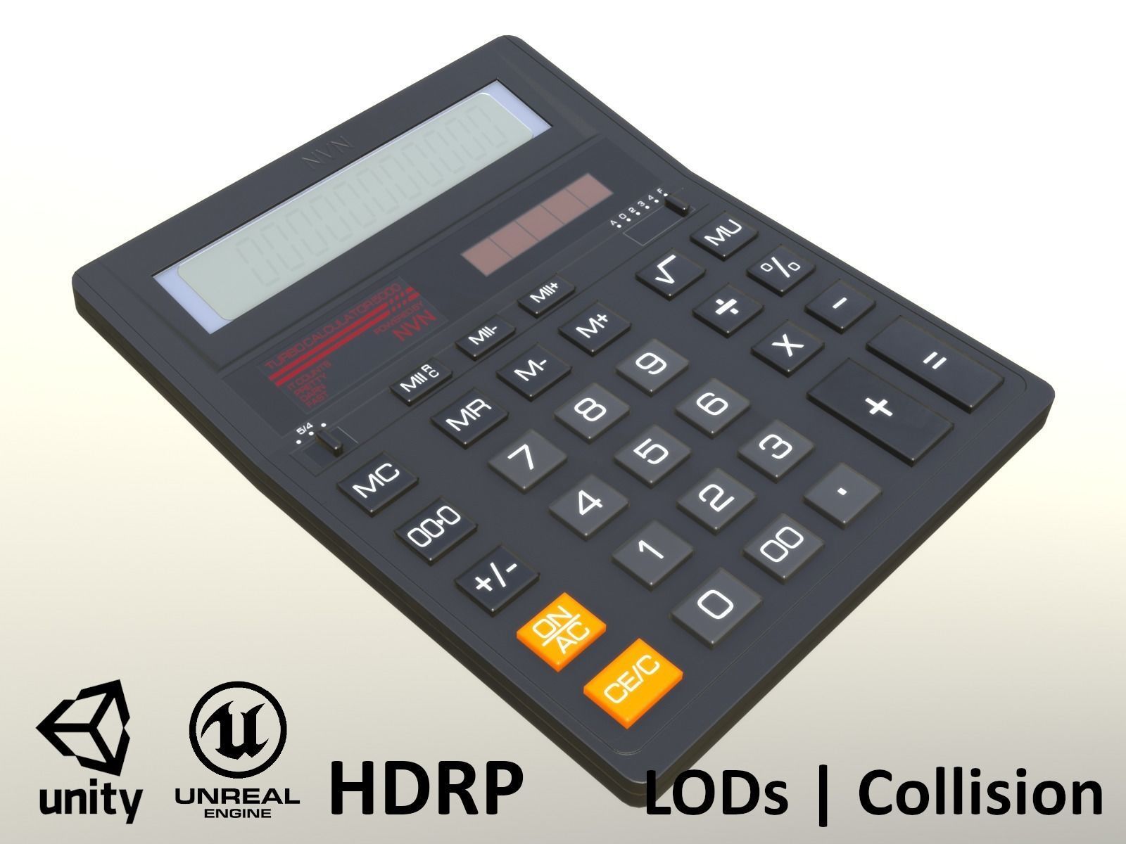 3D model Calculator - Unity - HDRP - UE4 VR / AR / low-poly | CGTrader