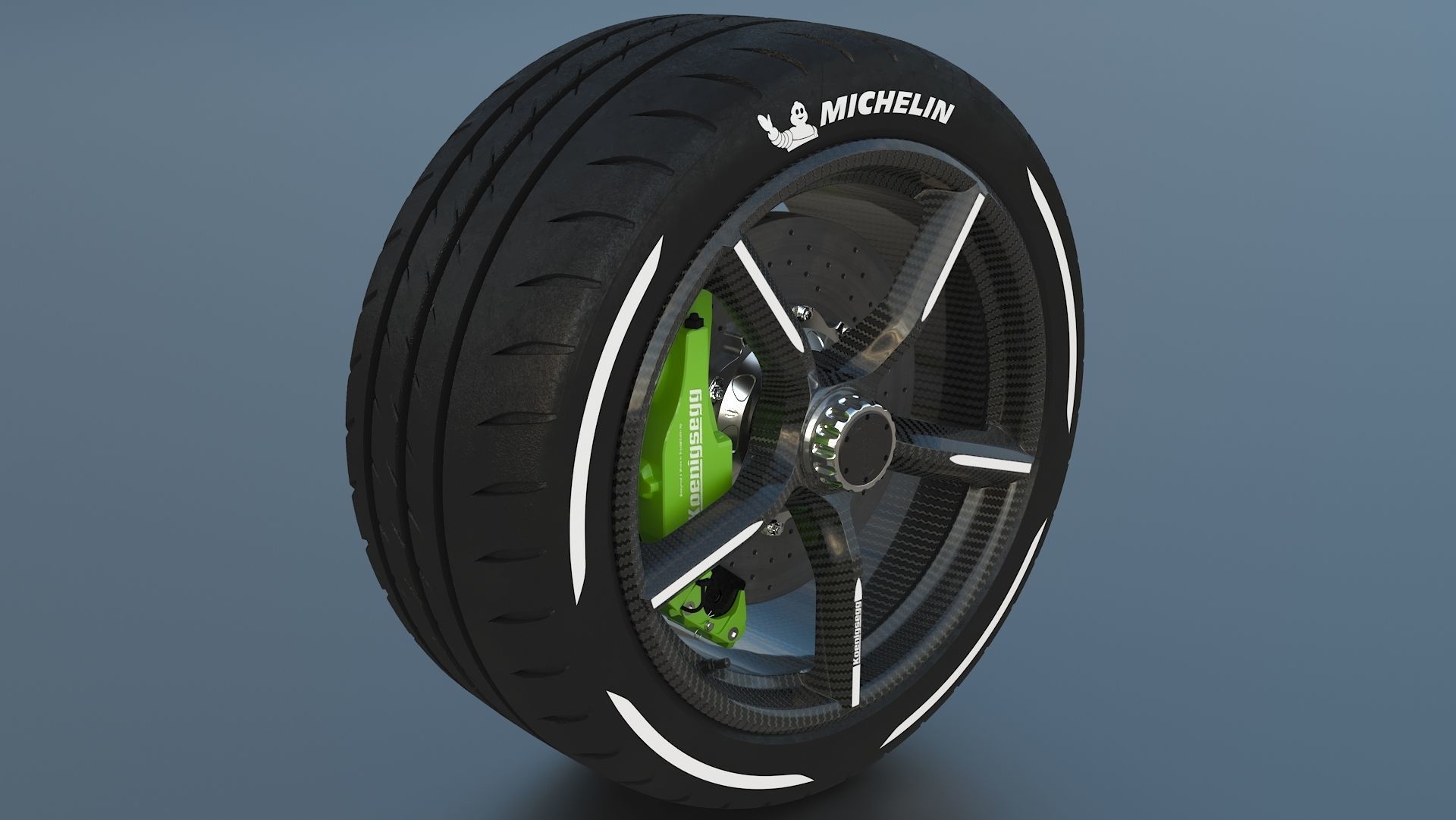 Koenigsegg Wheels Assembly free 3D model | CGTrader