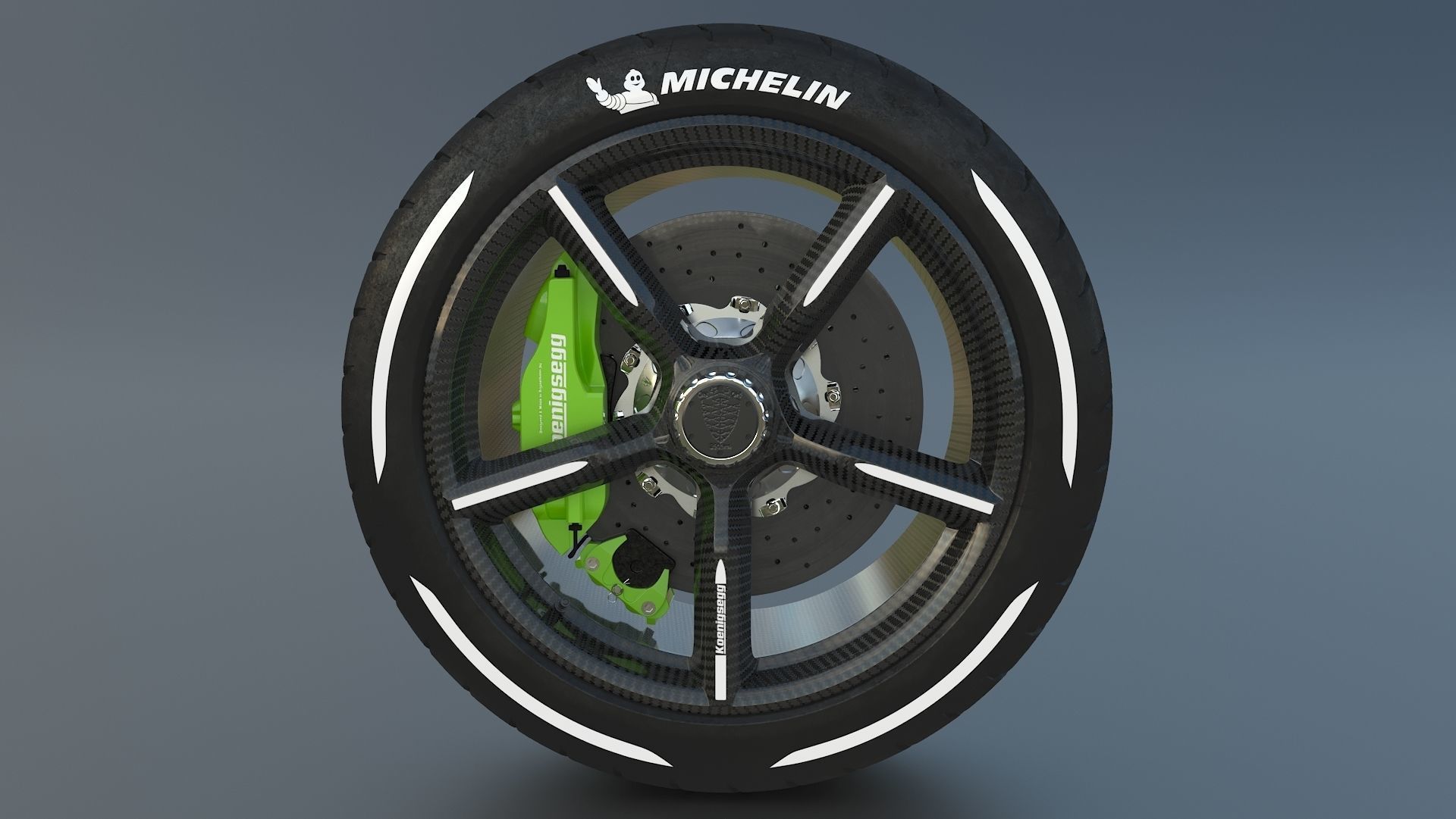 Koenigsegg Wheels Assembly free 3D model | CGTrader