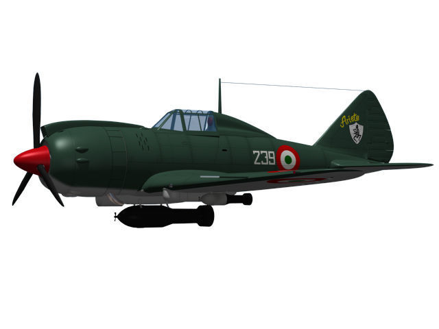 Reggiane Re2002 Ariete II 3D model | CGTrader