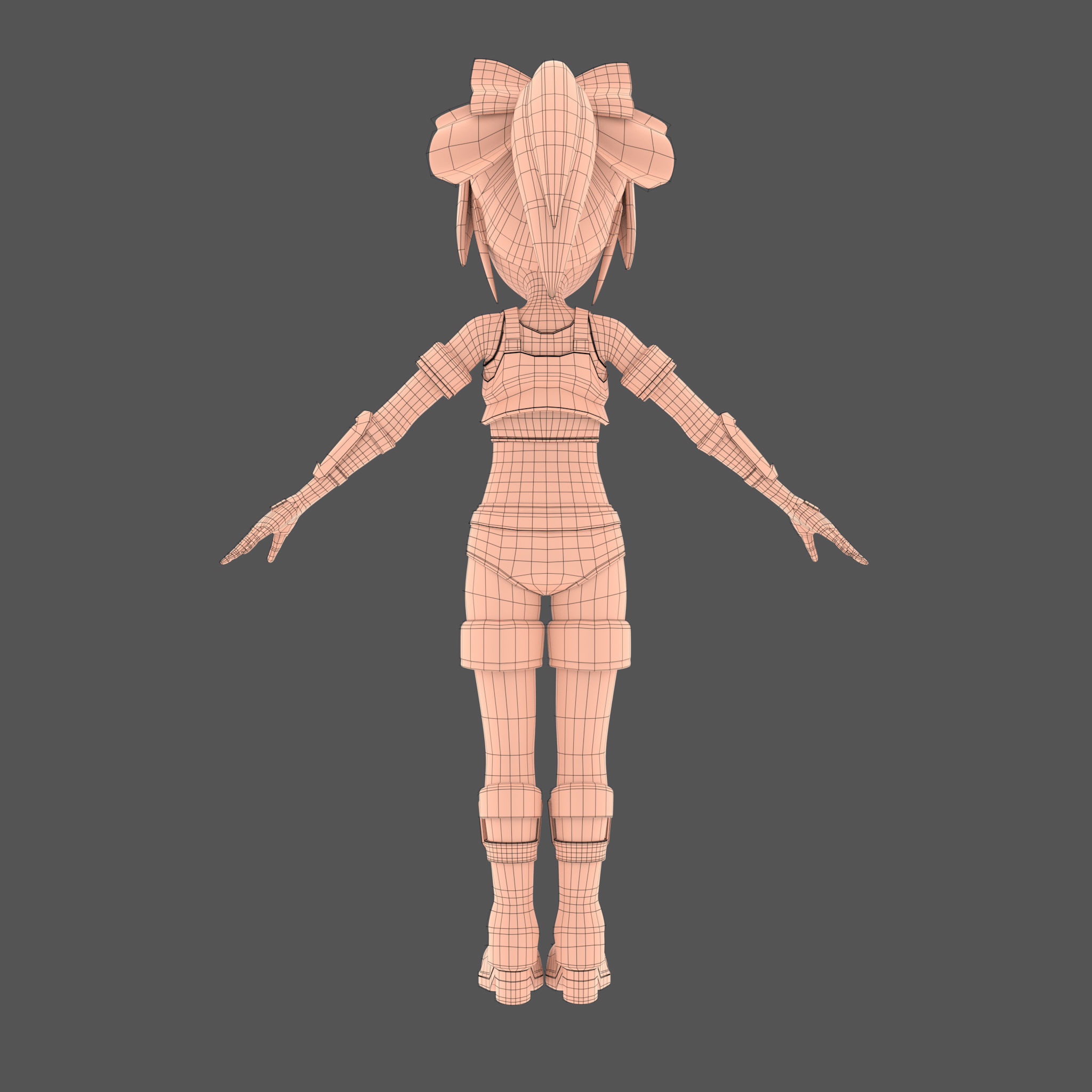 Female Warrior RIG 3D model rigged | CGTrader