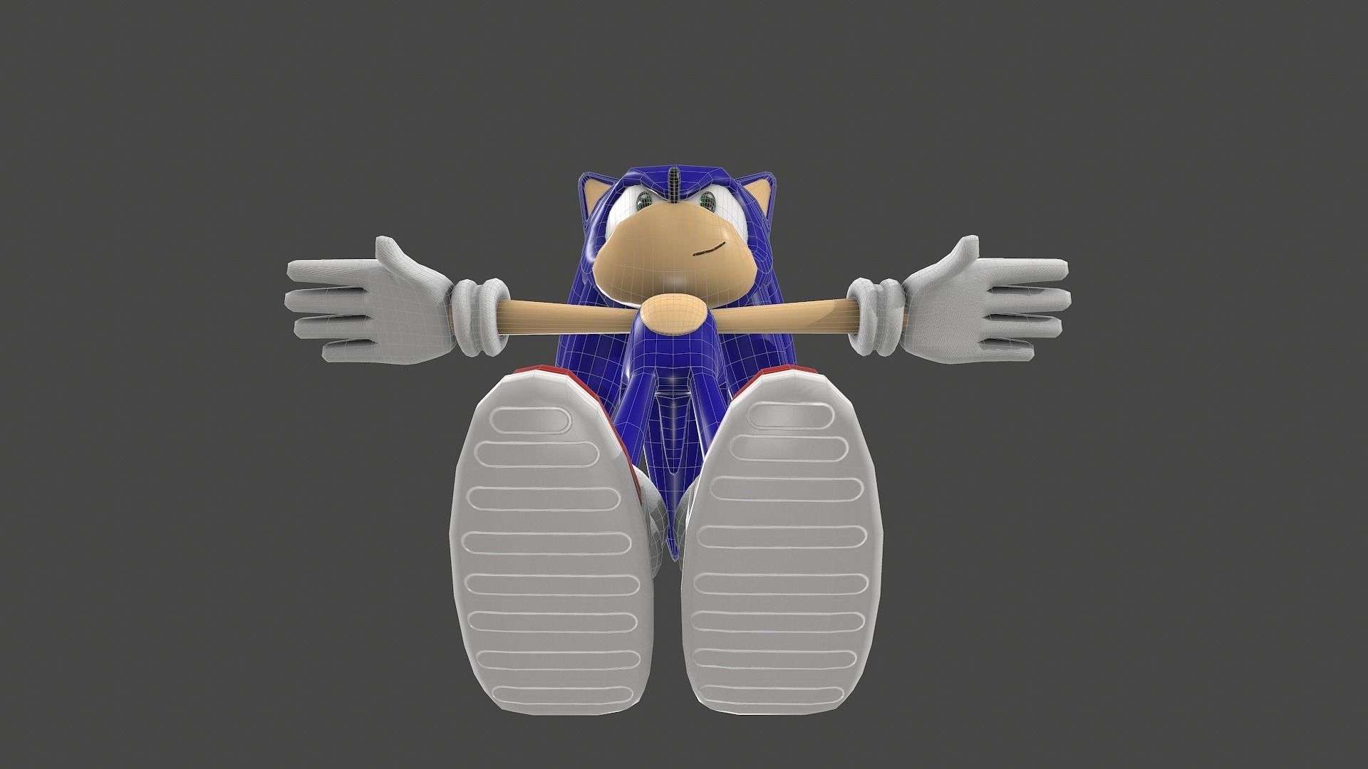 Sonic The Hedgehog - Tutorial Included 3D model | CGTrader