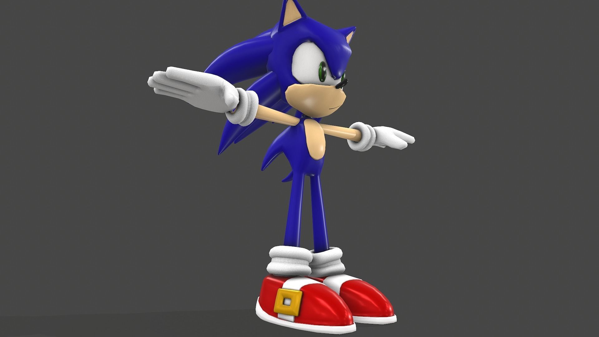 Sonic The Hedgehog - Tutorial Included 3D model | CGTrader