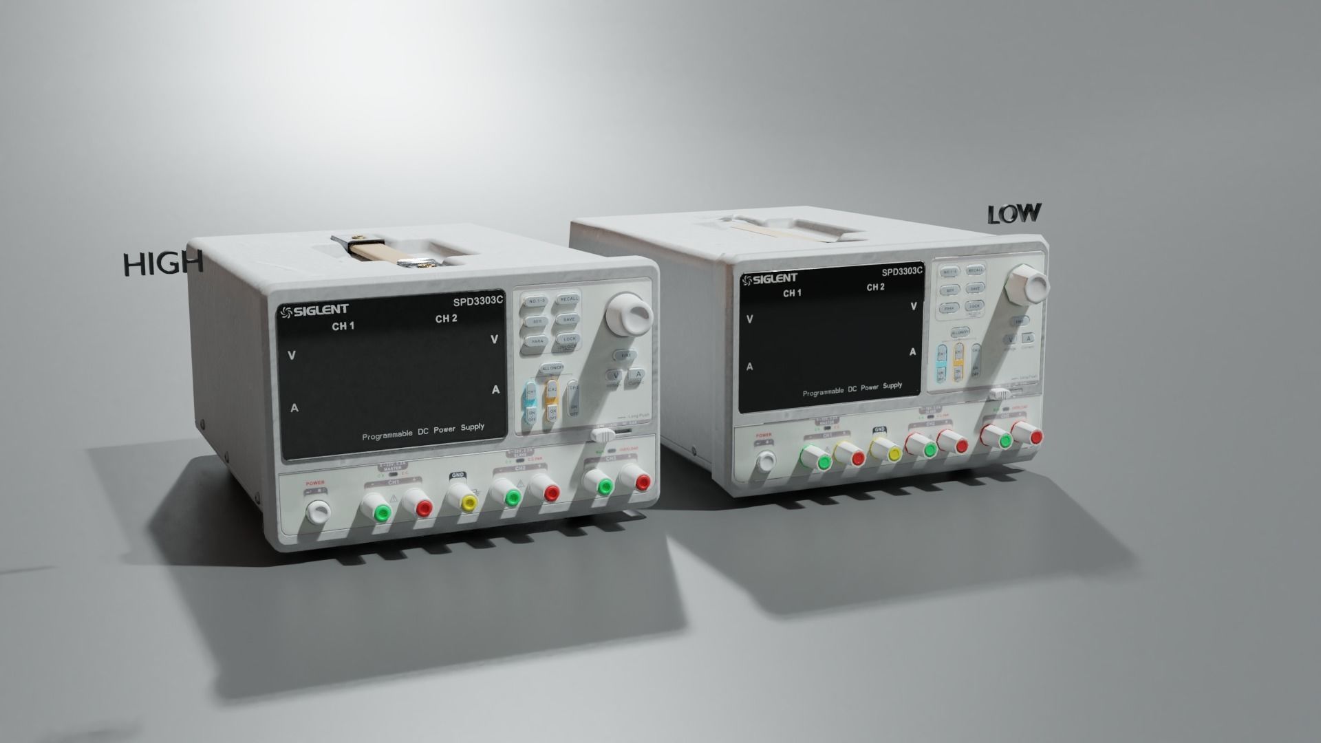 3D model Programmable DC Power Supply VR / AR / low-poly | CGTrader