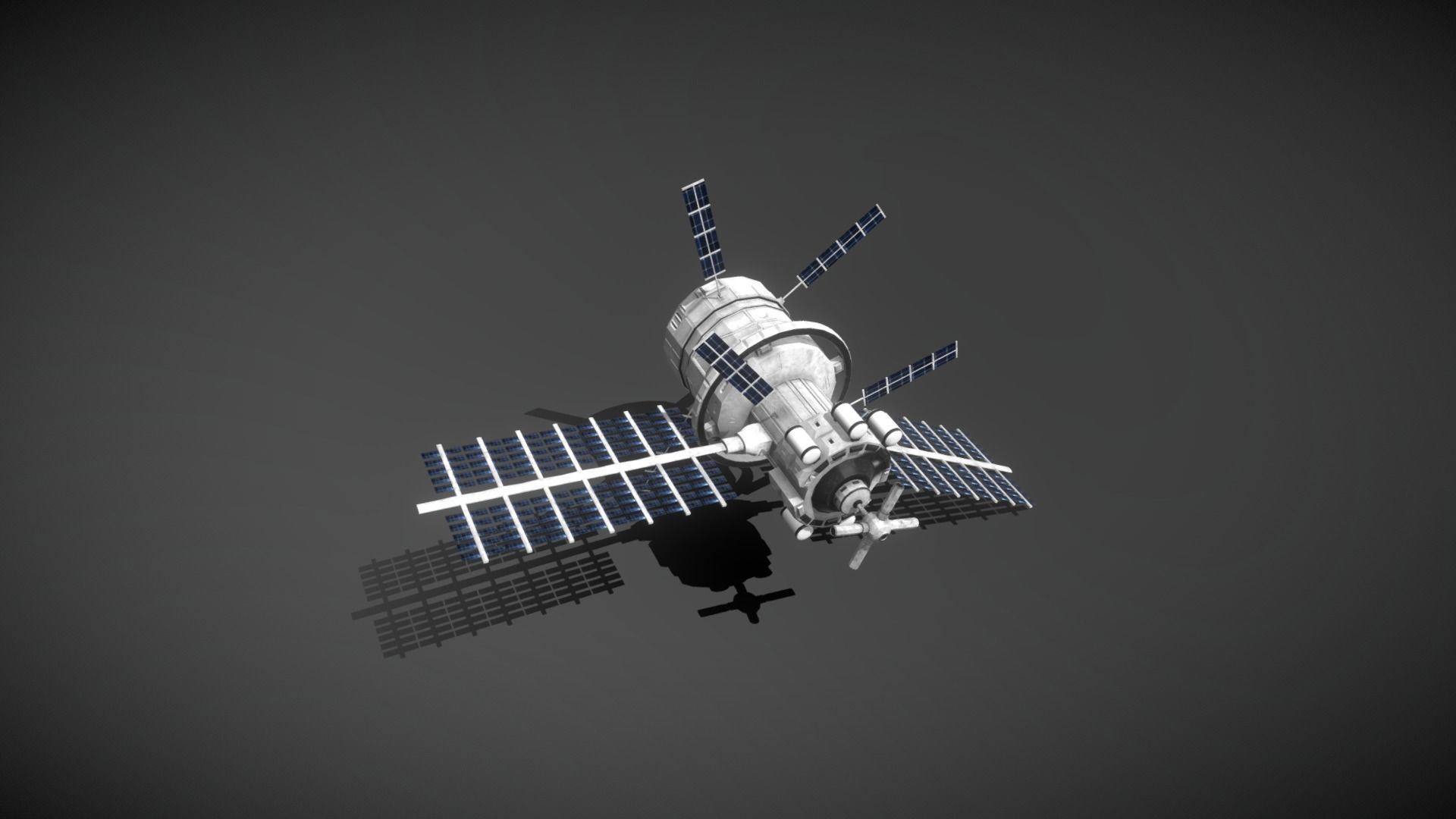 3D model Space Station Concept VR / AR / low-poly | CGTrader