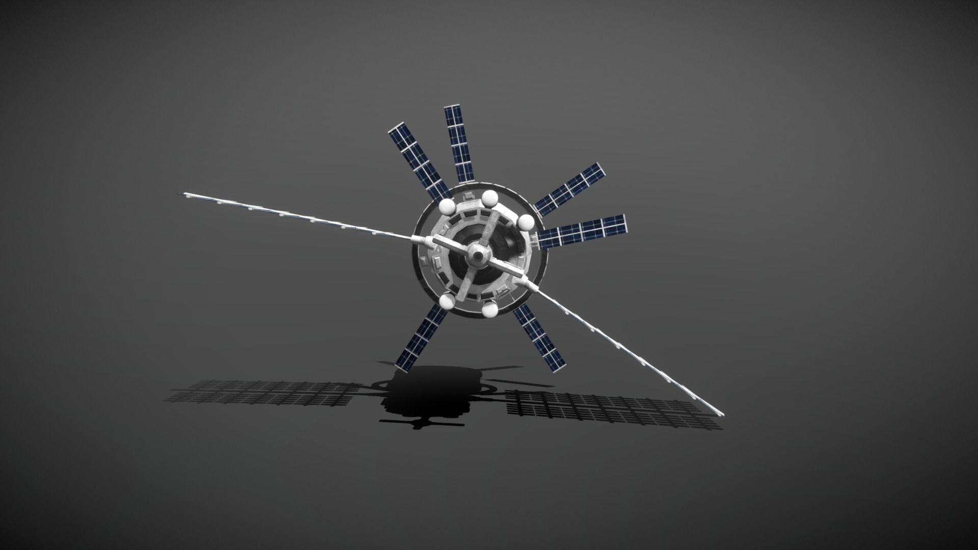 3D model Space Station Concept VR / AR / low-poly | CGTrader