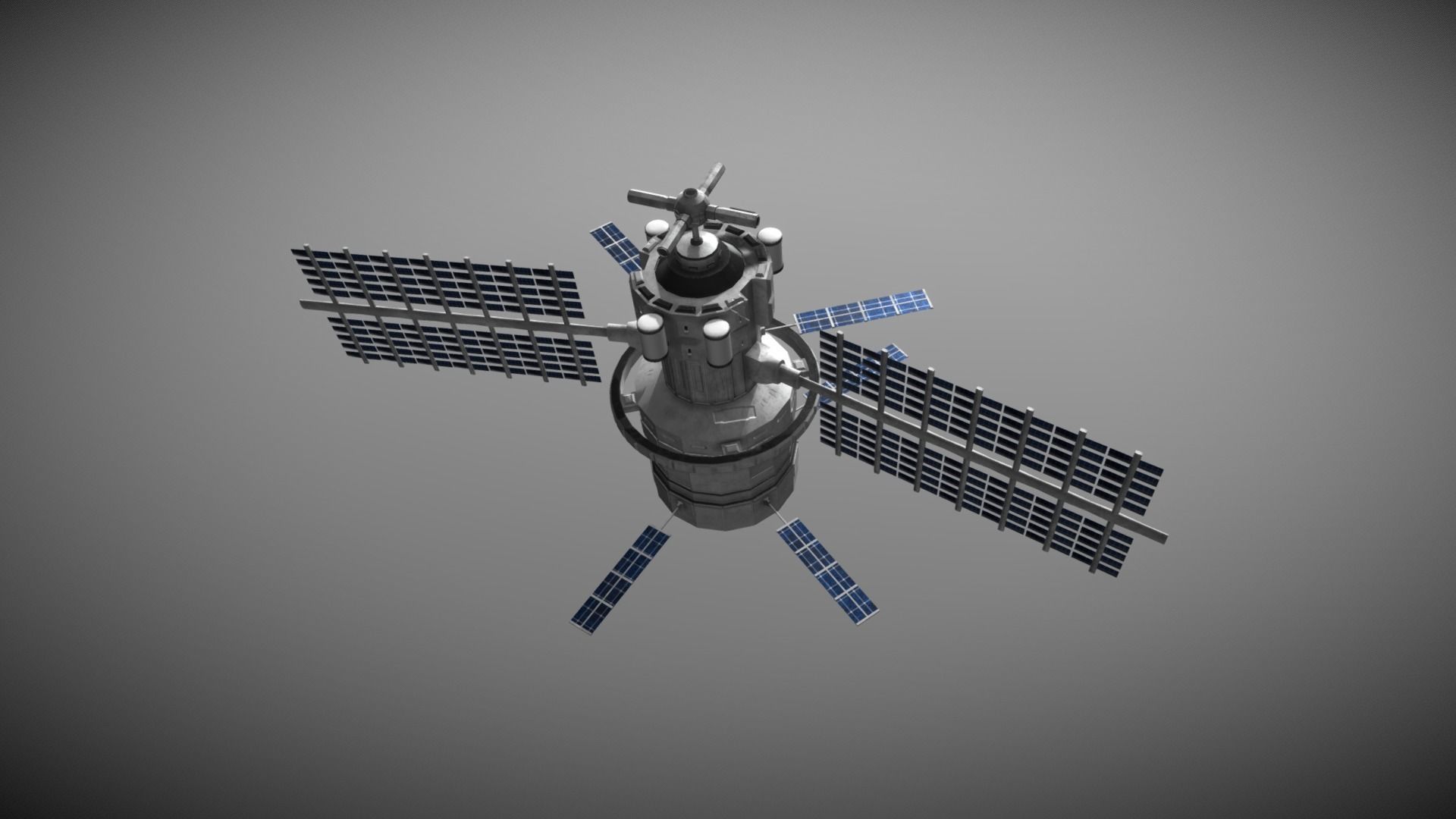3D model Space Station Concept VR / AR / low-poly | CGTrader