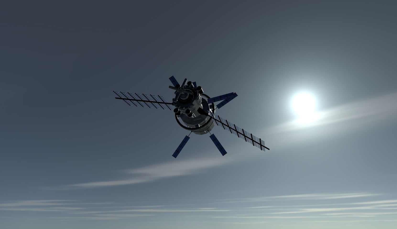 3D model Space Station Concept VR / AR / low-poly | CGTrader