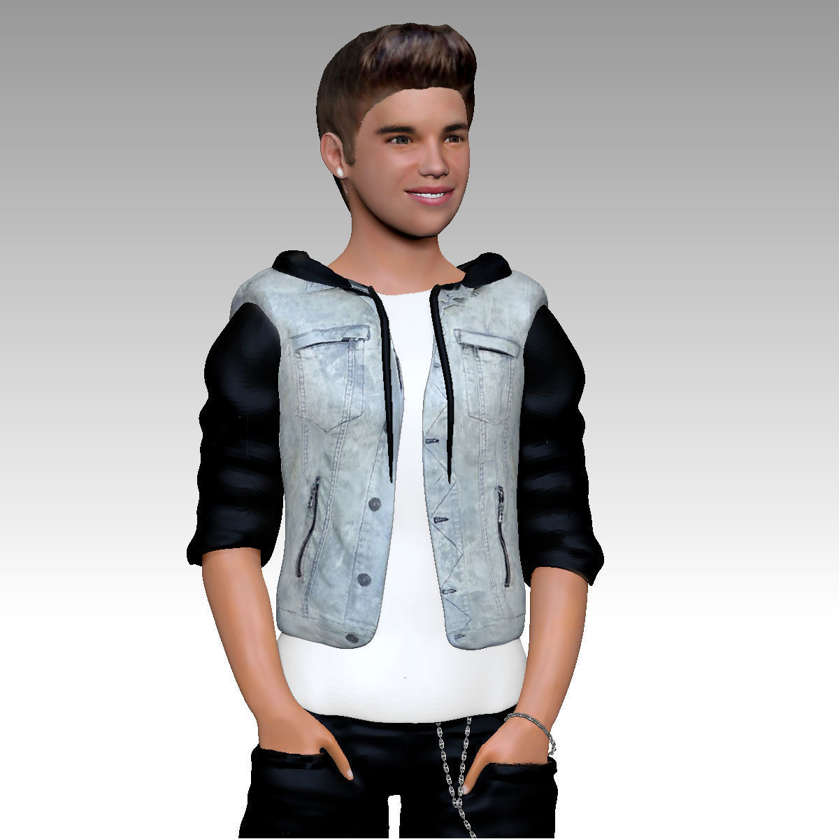 3D model Justin Bieber 3D model 3D printable | CGTrader