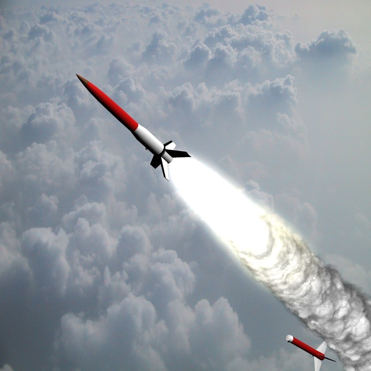 Astrobee 200 Rocket 3D model | CGTrader