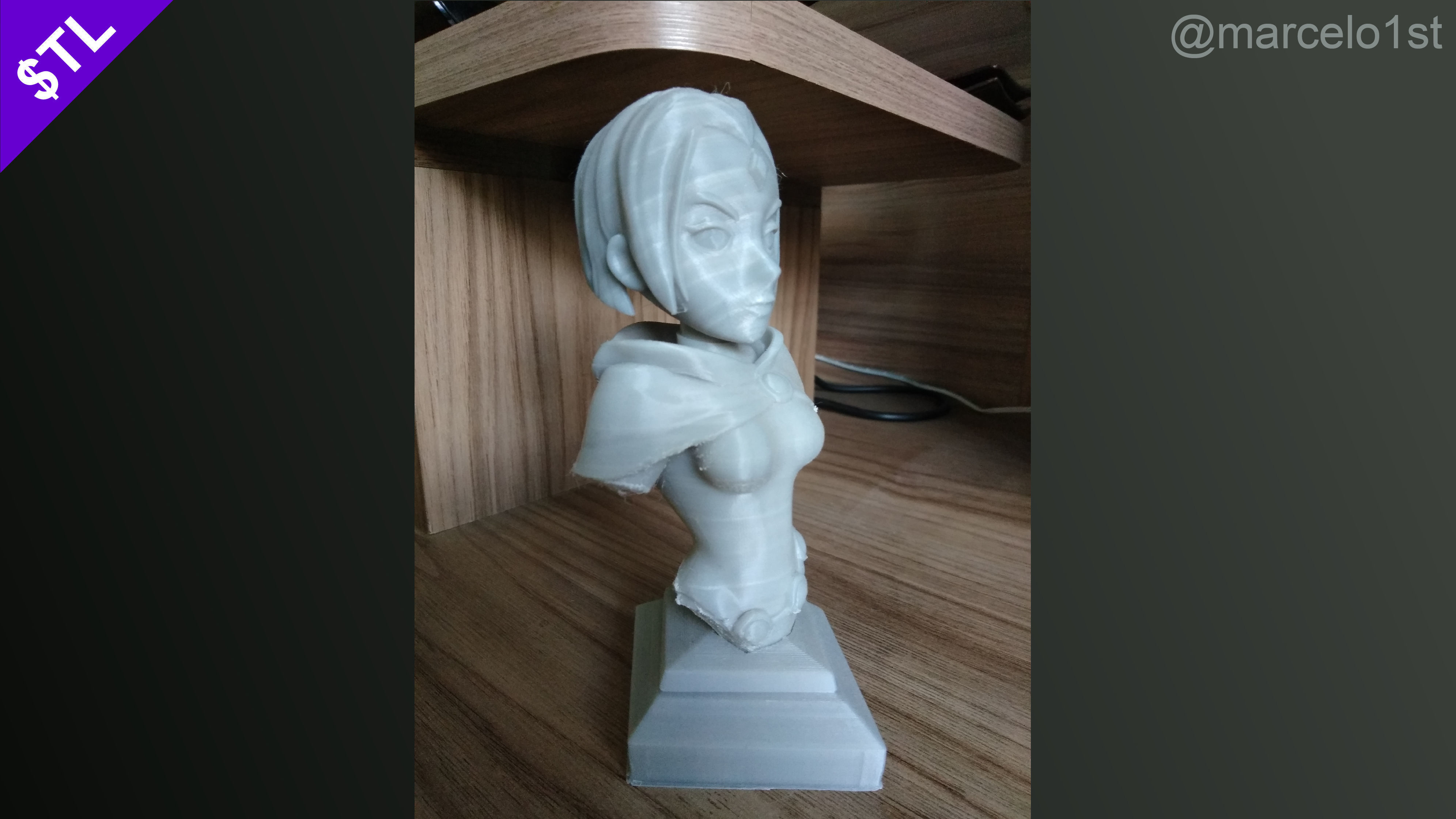 Raven Teen Titans Bust 3D model 3D printable | CGTrader
